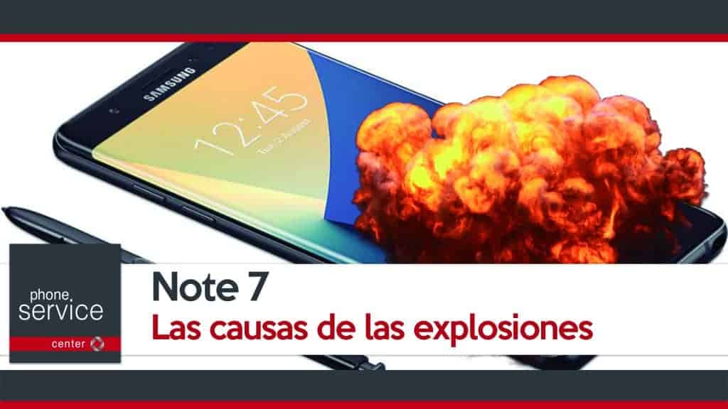 Note 7: Samsung ya sabe la razón de las explosiones
