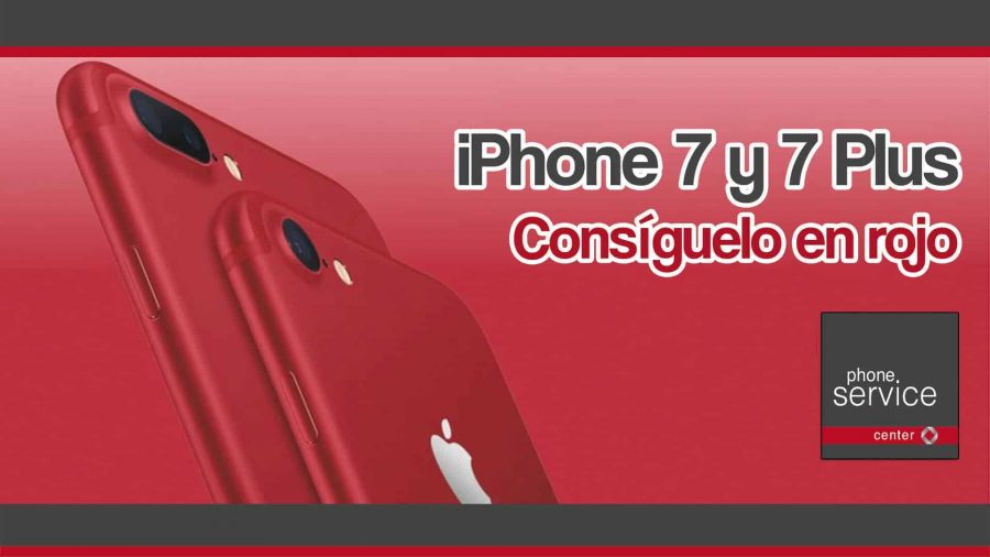 Apple presenta un nuevo iPhone 7 en color rojo
